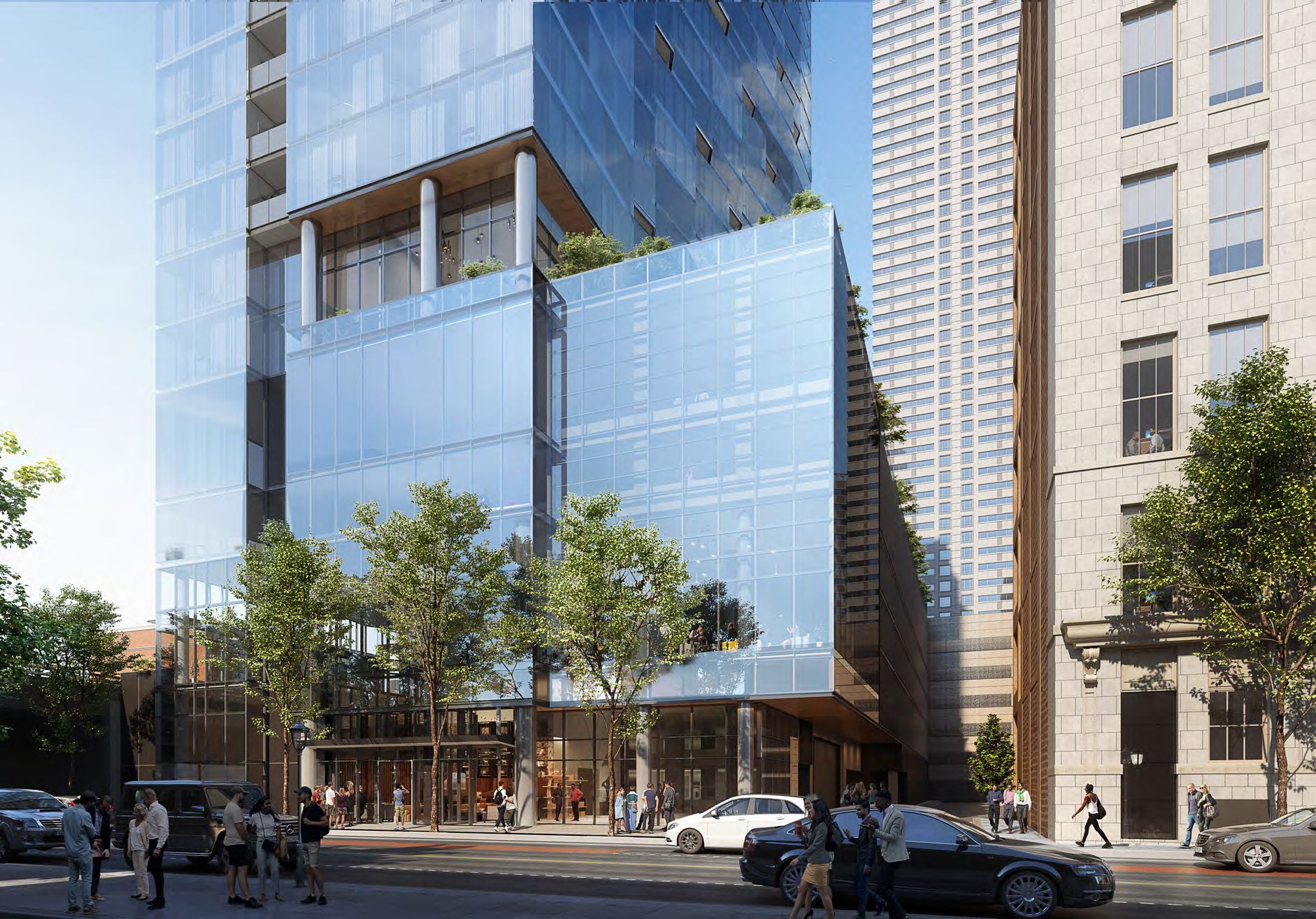 Parking Lot Awaits Construction of 328-Foot-Tall, 29-Story Residential ...