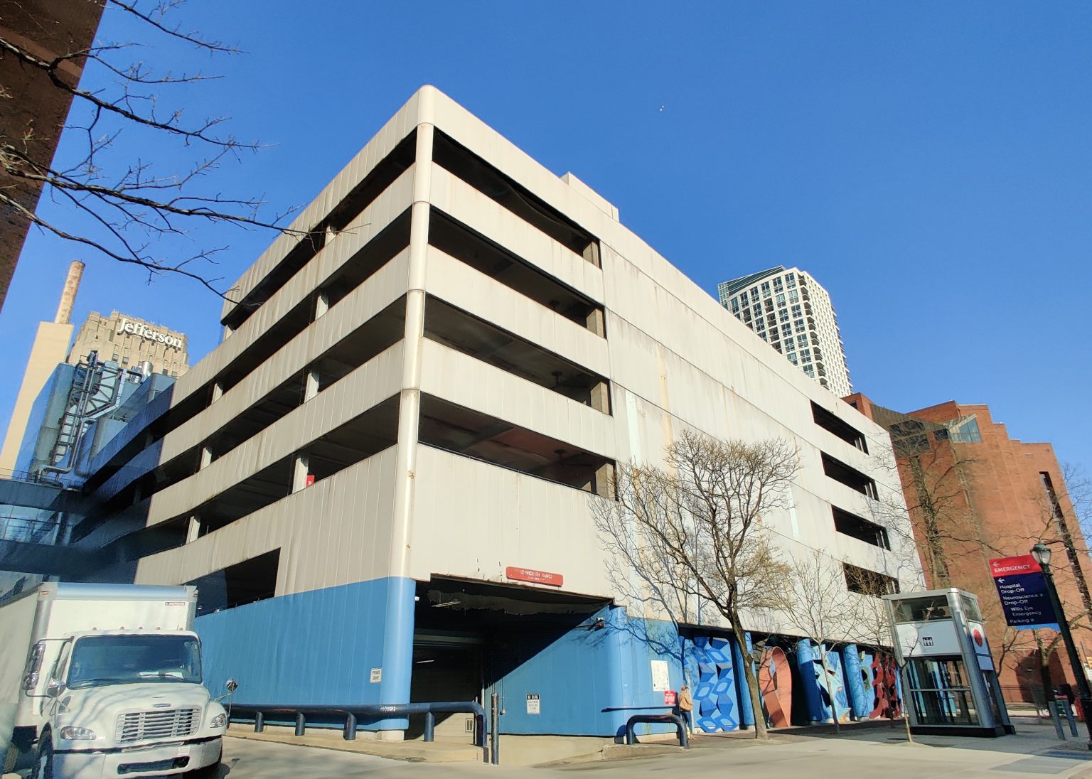 Garage Still Active at the Future Site of Jefferson University Caroline ...