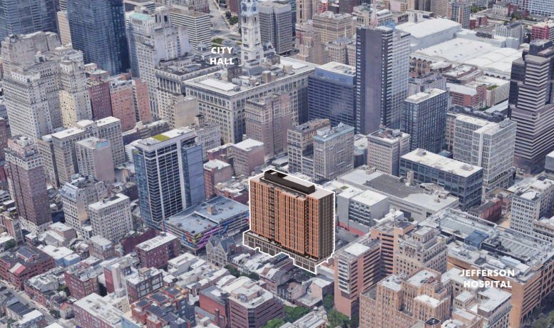 Updated Design Revealed for 12 + Sansom, a 20-Story Tower Planned at ...
