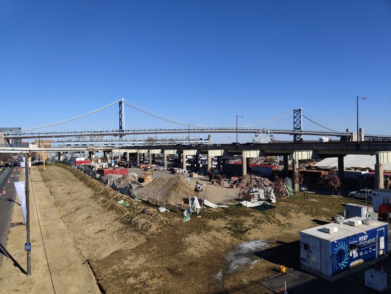 Site Clearance in Progress at Penn's Landing Redevelopment in Center ...