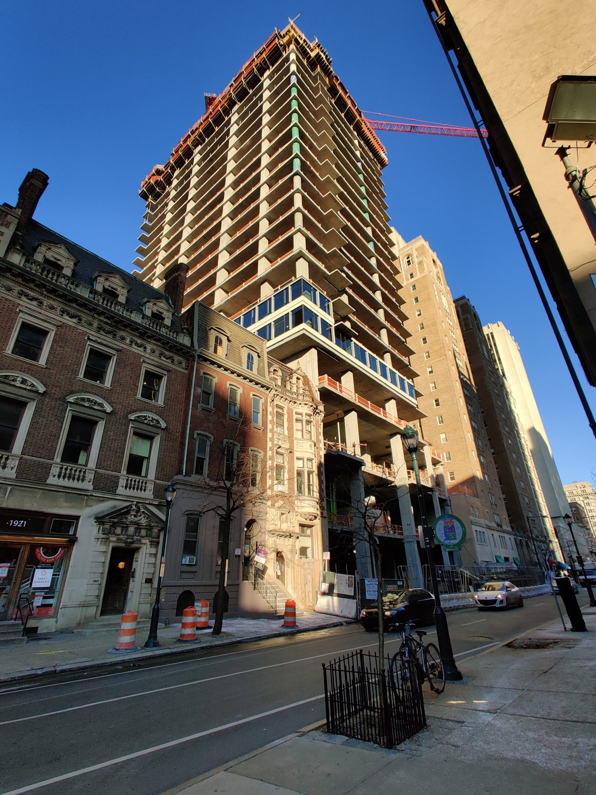 The Laurel Rittenhouse Square Rises Halfway Up, with Façade Starting in ...
