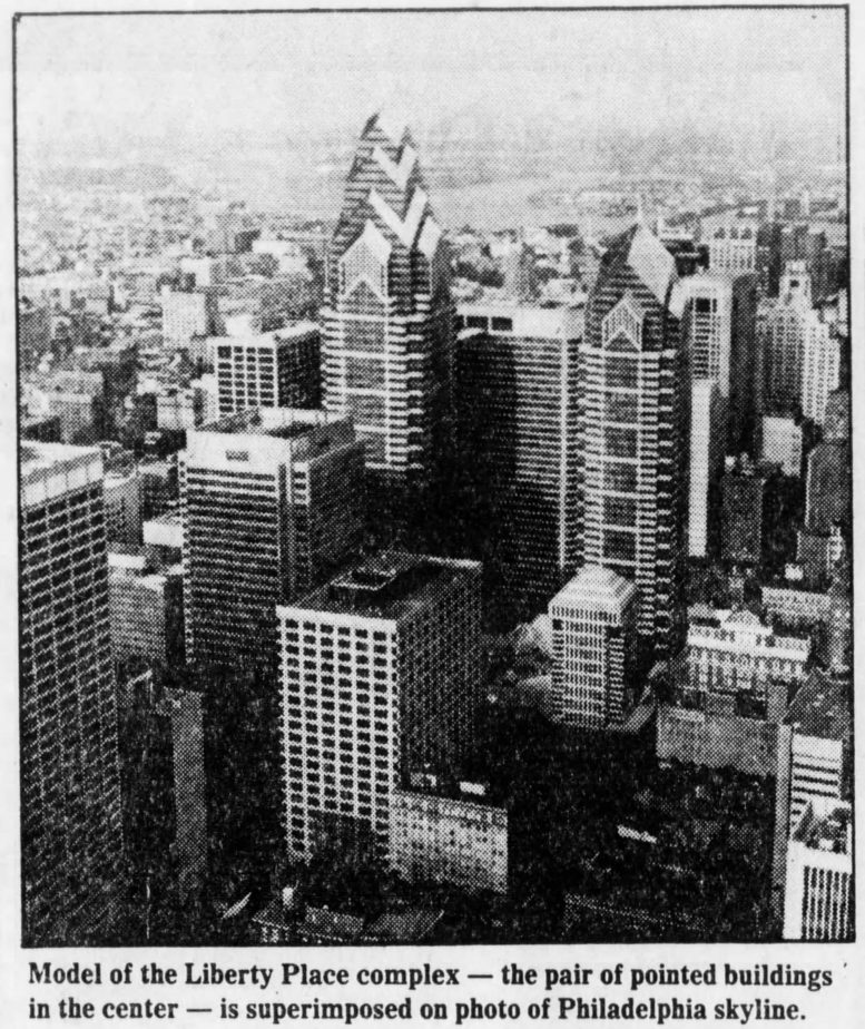 Imagining the Philadelphia Skyline with the 1985 Iteration of Liberty ...