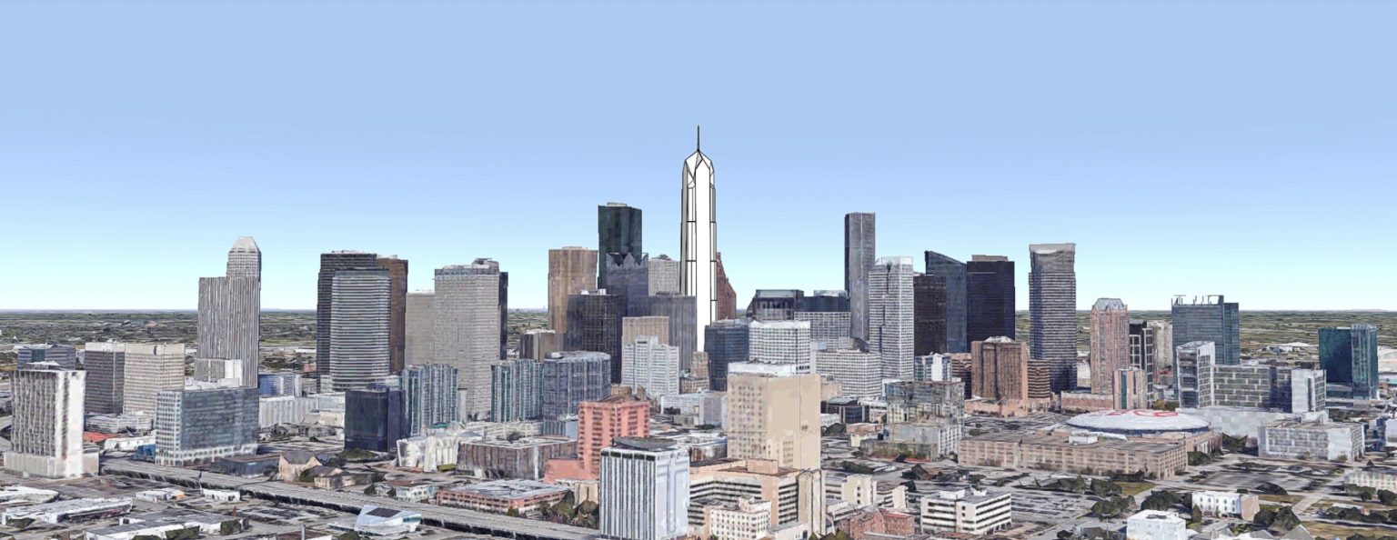 Looking at the Unbuilt Bank of the Southwest Tower, Houston's Precursor ...