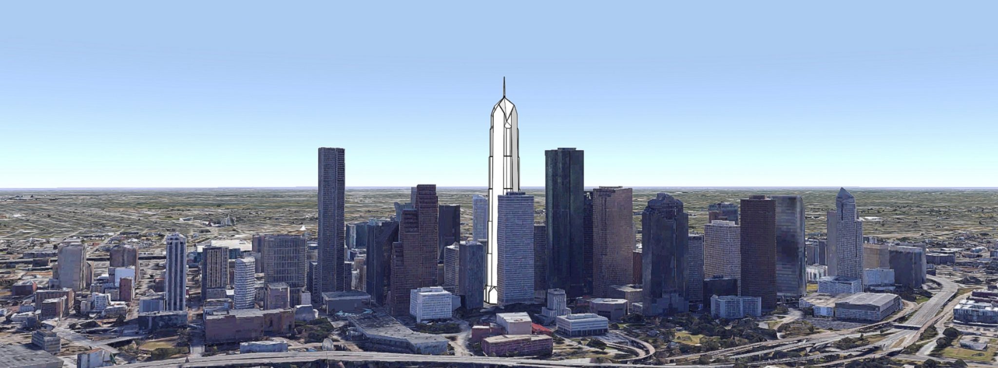 Looking at the Unbuilt Bank of the Southwest Tower, Houston's Precursor ...