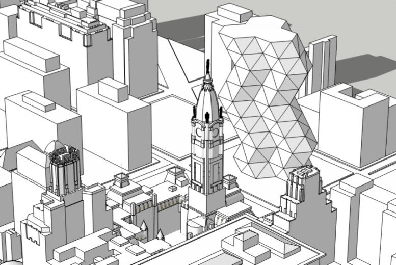 A Look at the Unbuilt City Tower by Louis Kahn in Center City ...