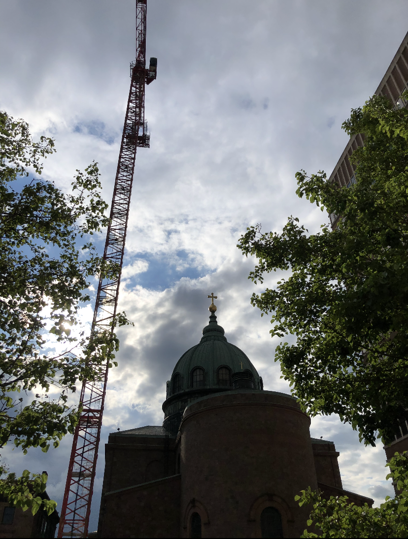 Tower Crane Constructed At Cathedral Place Phase One In Center City ...