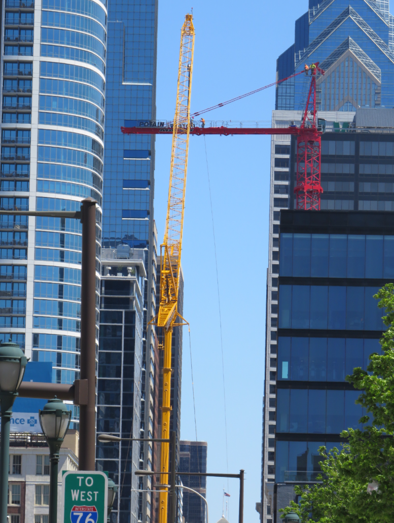 Tower Crane Erected At 2222 Market Street In Center City - Philadelphia ...