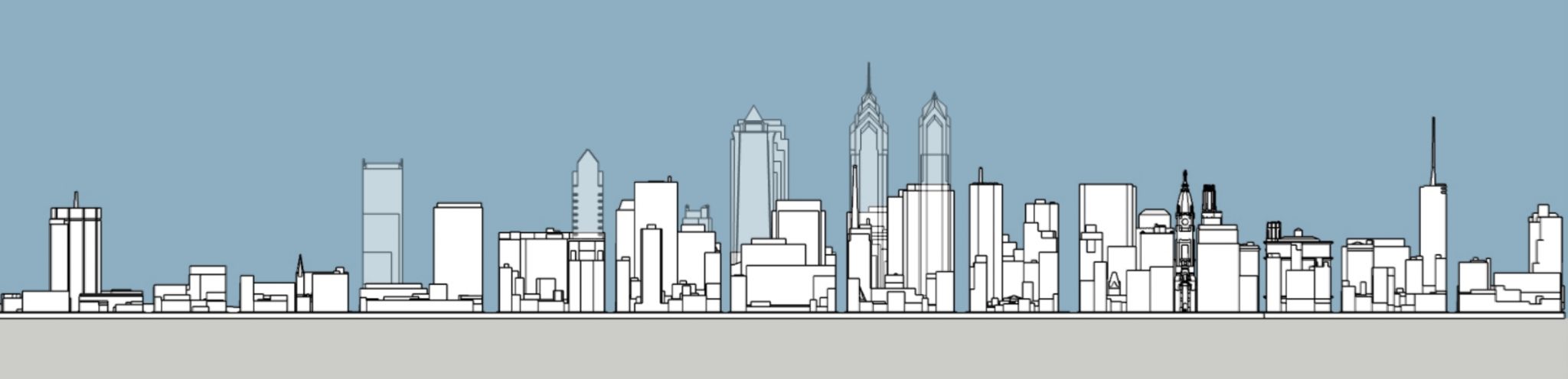 YIMBY Presents Massing Animations of The Philadelphia Skyline Growth ...