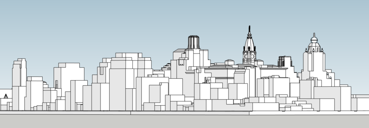 YIMBY Presents Massing Renderings of the First PSFS Building Design ...