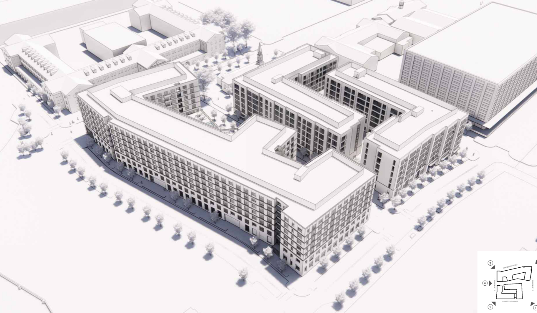 Renderings Revealed for 1200 Normandy Place in The Navy Yard, South ...