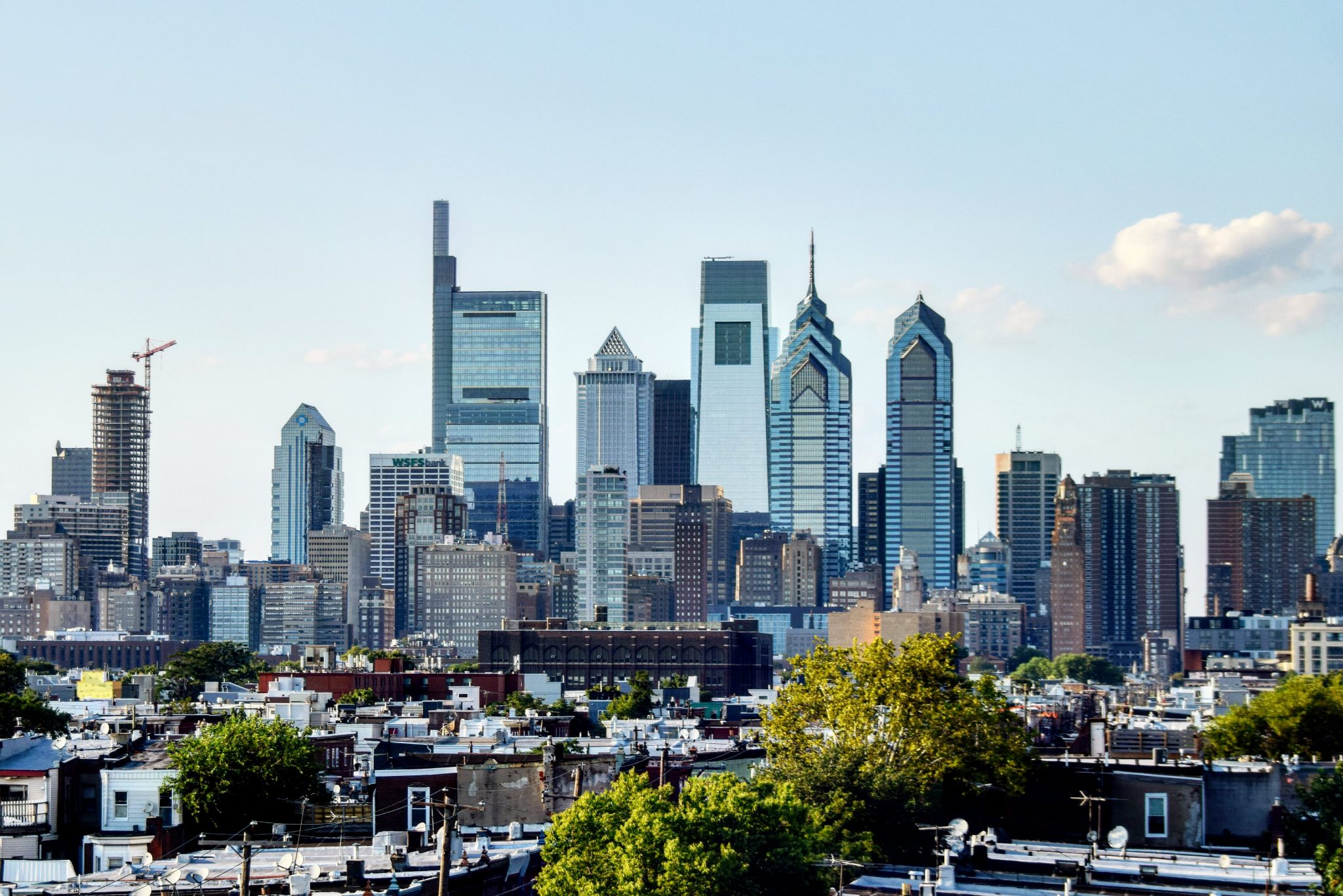 Comparing the 2020 And 2021 Skyline as Seen from South Philadelphia ...