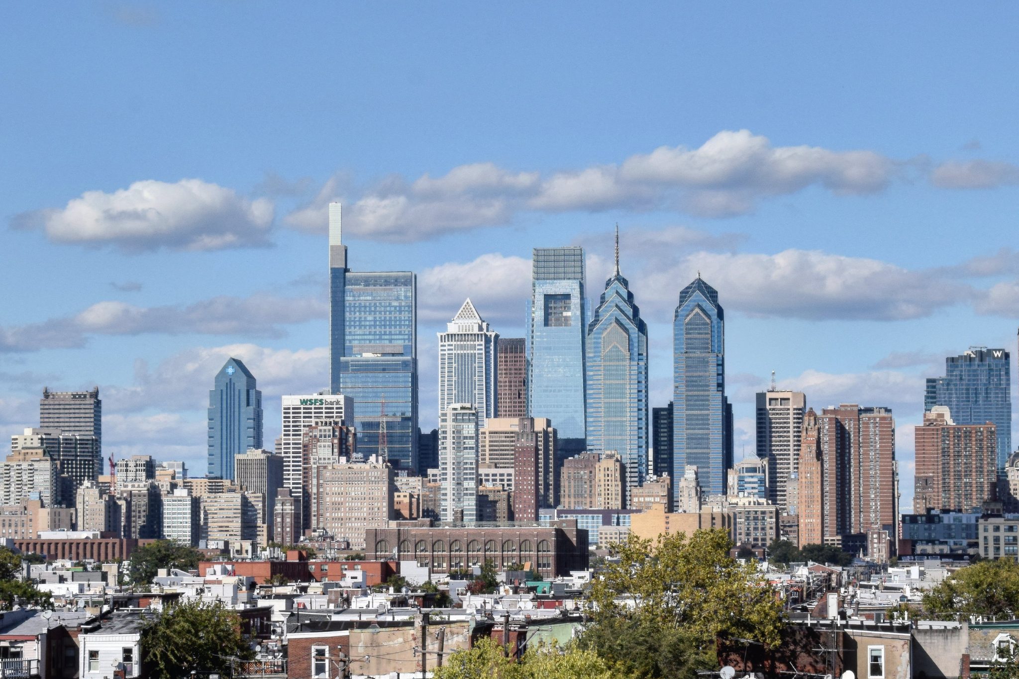 Comparing the 2020 And 2021 Skyline as Seen from South Philadelphia ...