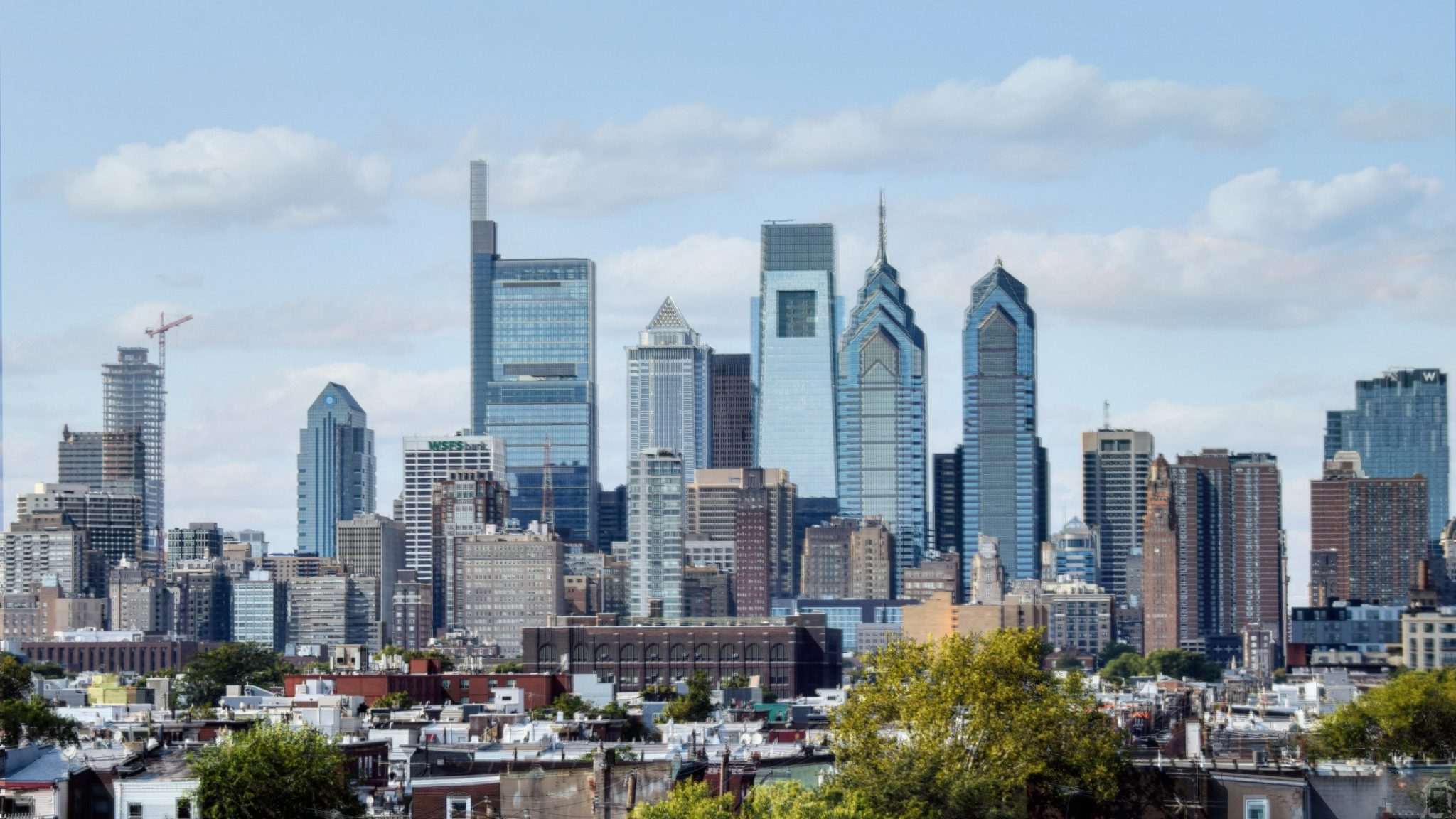 Comparing the 2020 And 2021 Skyline as Seen from South Philadelphia ...