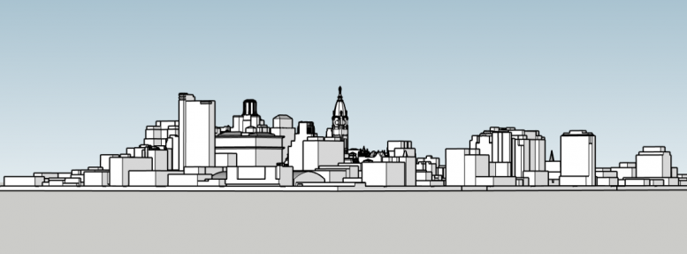 YIMBY Presents Massing Renderings Of The Unfinished PSFS Building ...