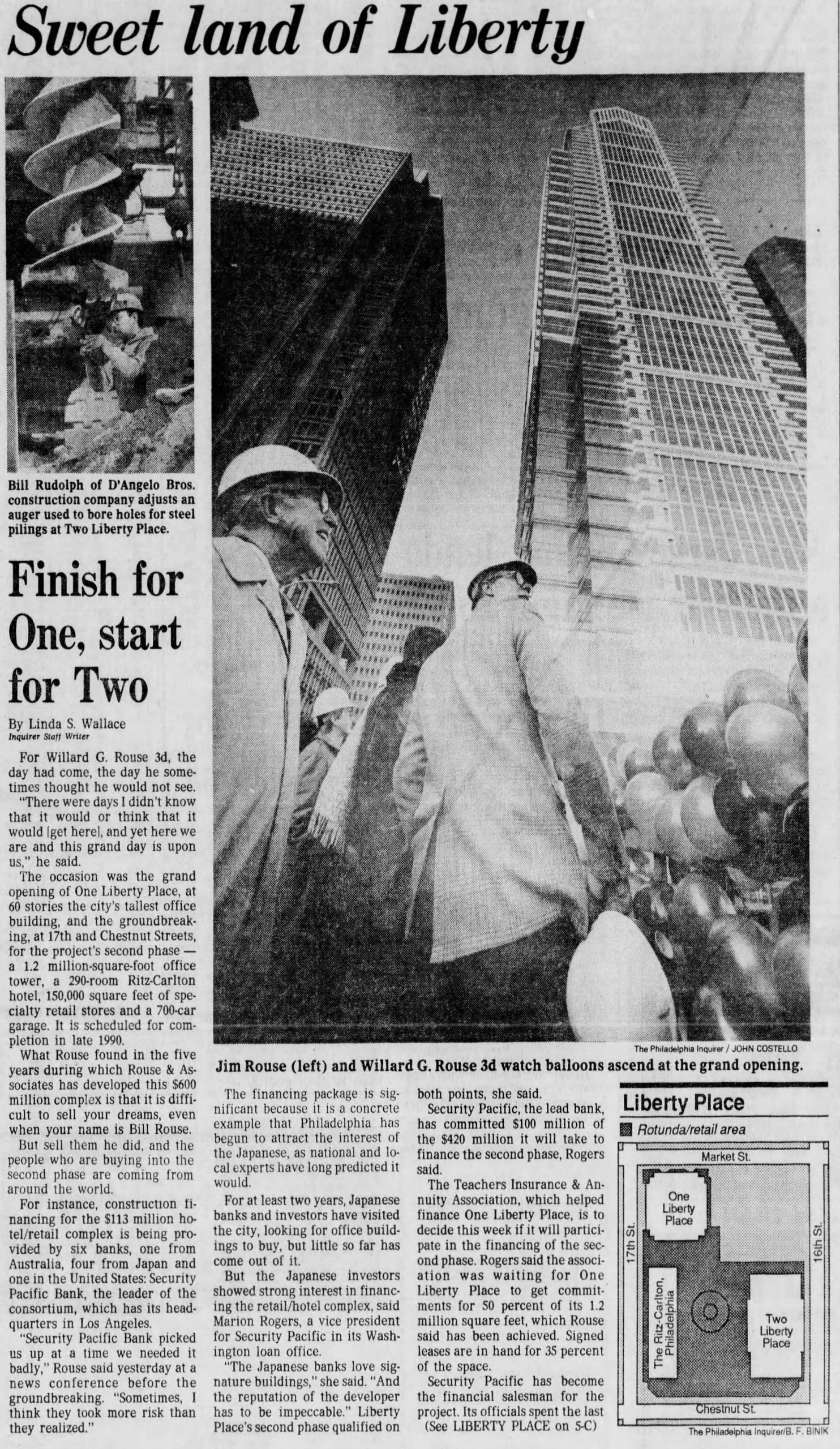 Observing the Construction of Two Liberty Place - Philadelphia YIMBY