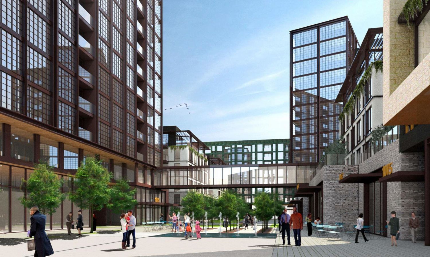 12-Story High-Rise Topped Out, Mostly Clad at Piazza Terminal in ...