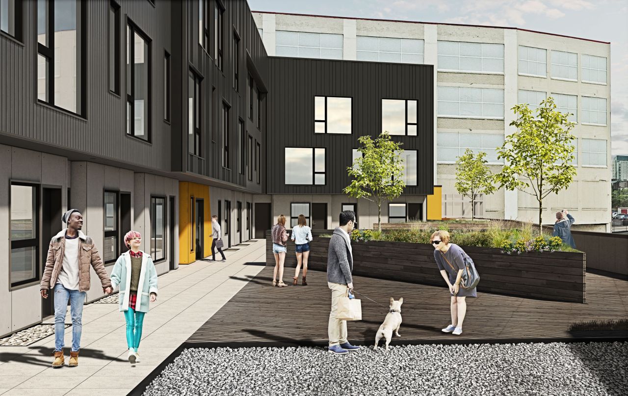 Construction Nears Finish at The Block at SoNo at 456 North 5th Street ...