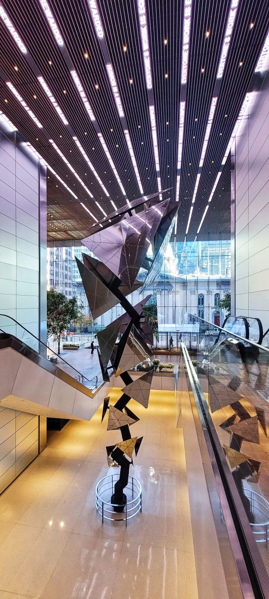 A Look at the Lobby of the Comcast Technology Center, Philadelphia's ...