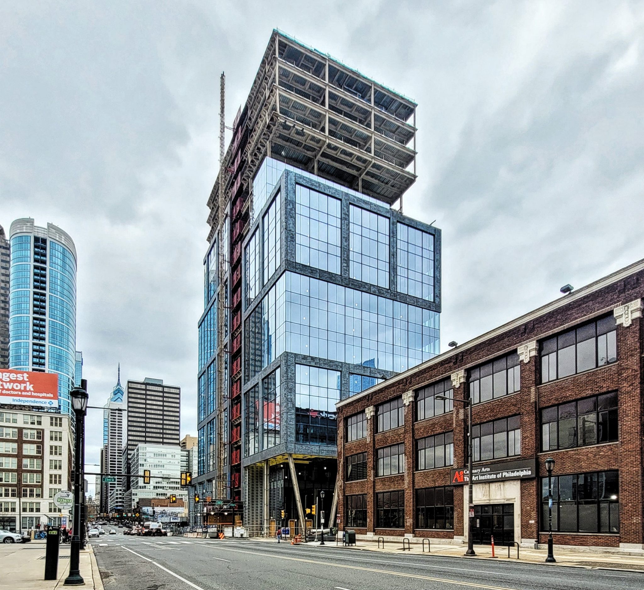 Facade Nears Top of 2222 Market Street in Center City West ...