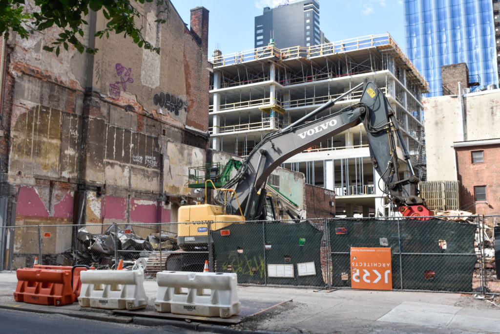 Site Prep Underway at 1101 Walnut Street in Midtown Village, Center ...