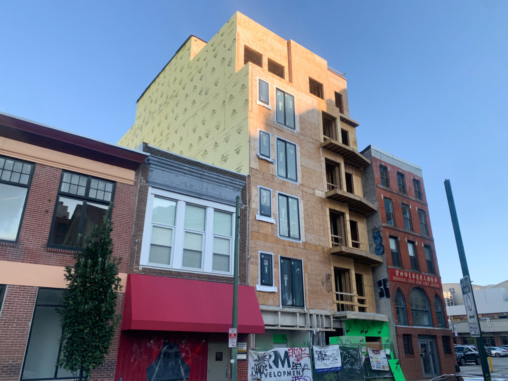 Construction Tops Out at 225-27 North 12th Street in Chinatown, Center ...