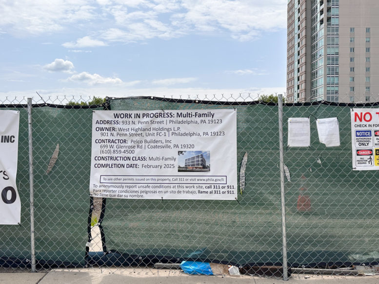 Construction Still On Hold at 933 North Penn Street in Northern ...