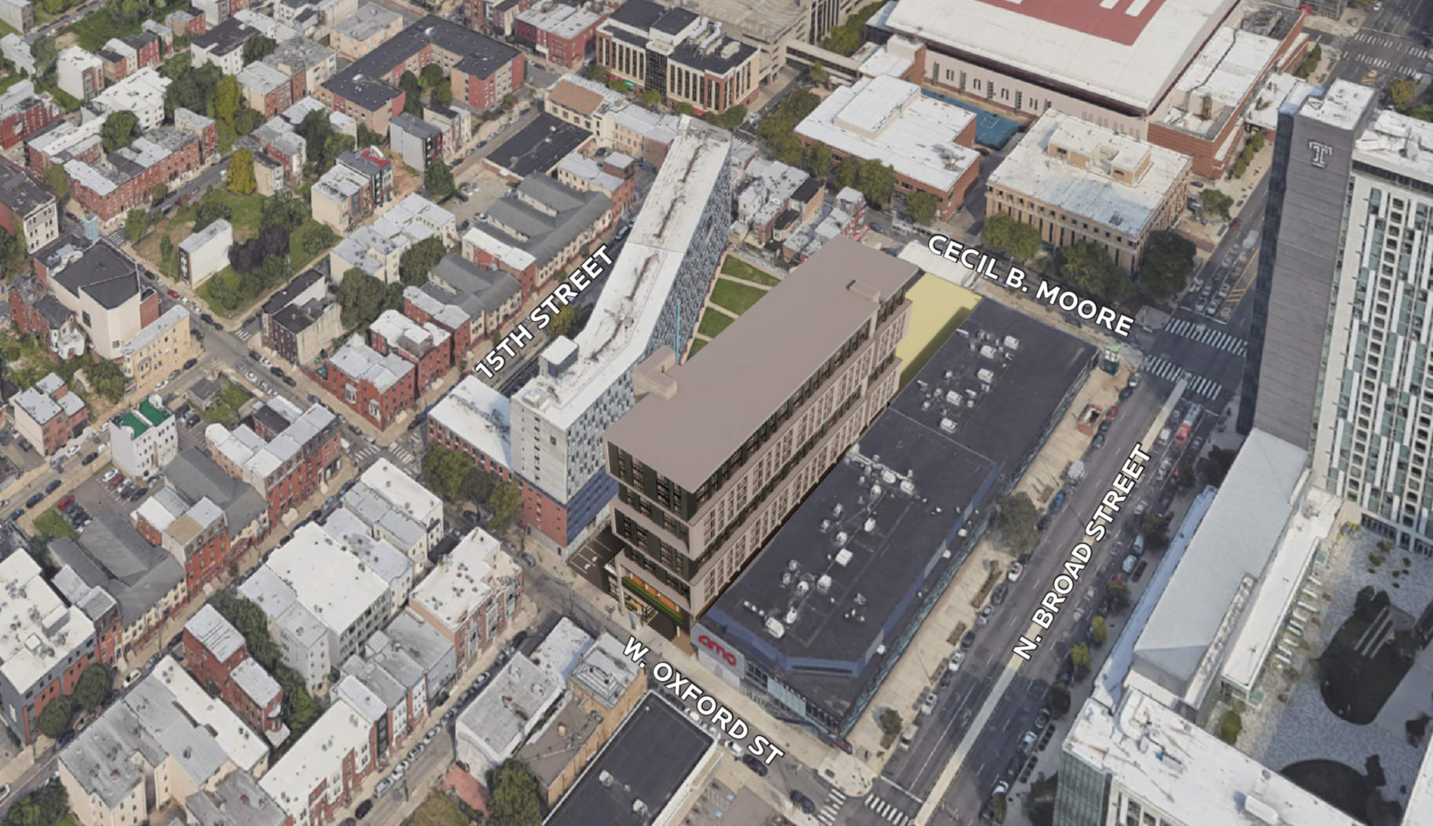 Renderings Revealed for 1600 North Broad Street Near Temple University ...