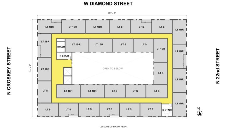 YIMBY Shares Floor Plans for Tioga District's Diamond Health Hub ...