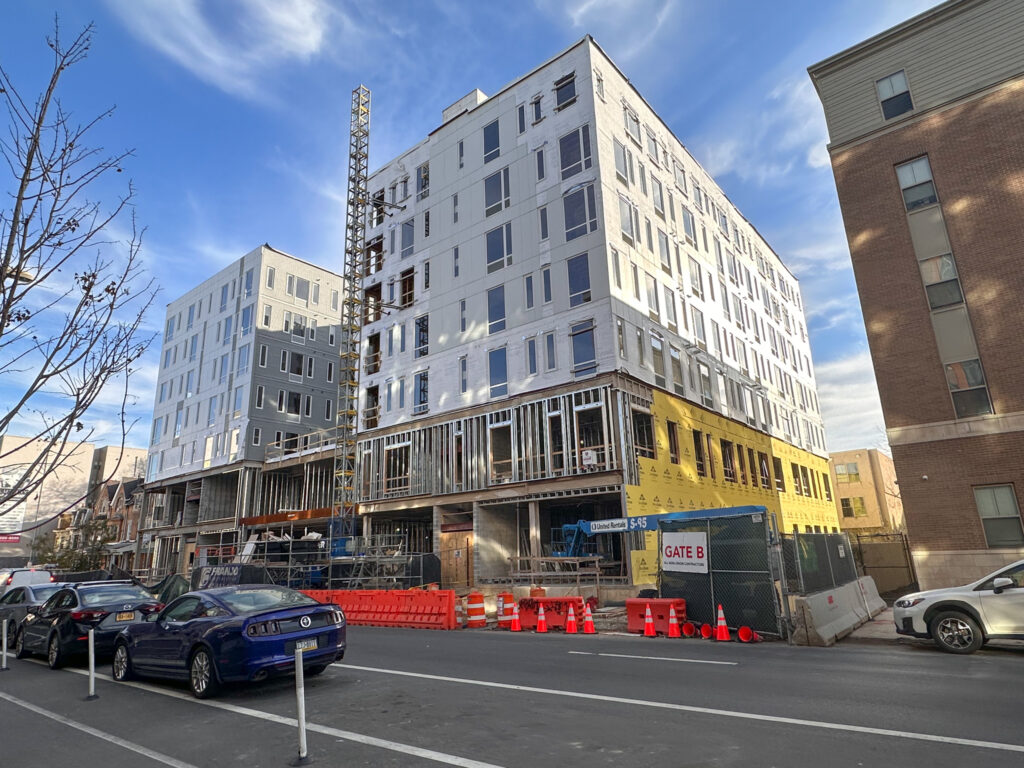 Facade Assembly Underway at 4240 Chestnut Street in Spruce Hill, West ...