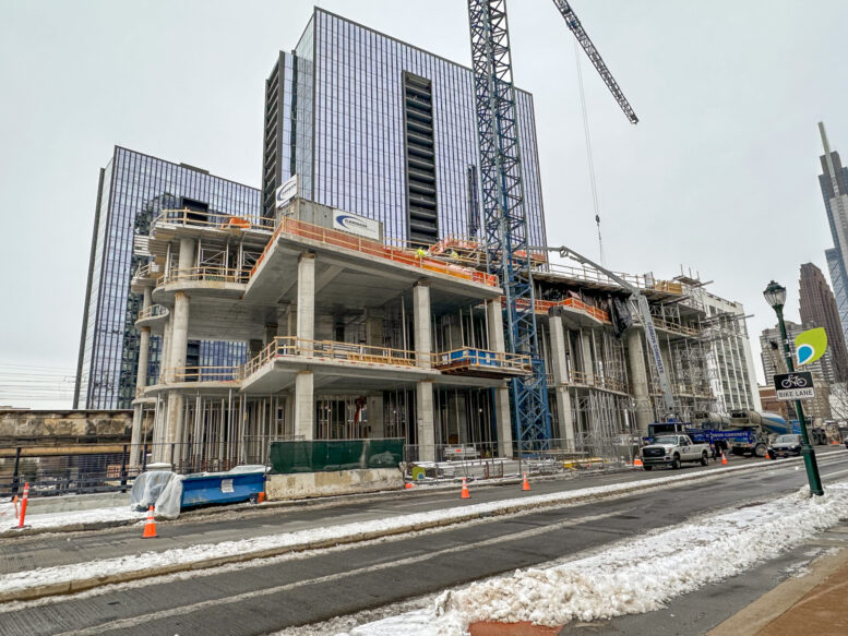 Concrete Frame Rises at 2301 John F. Kennedy Boulevard in Center City ...