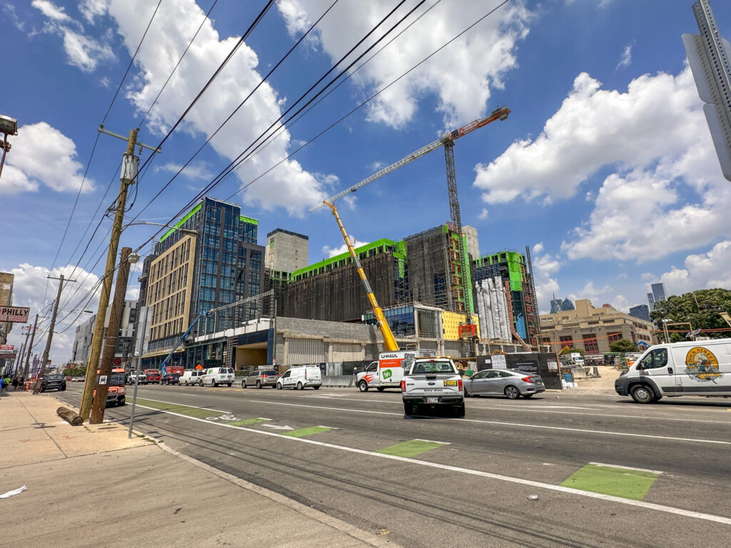 Construction Advances at Broad and Washington at 1001 South Broad ...