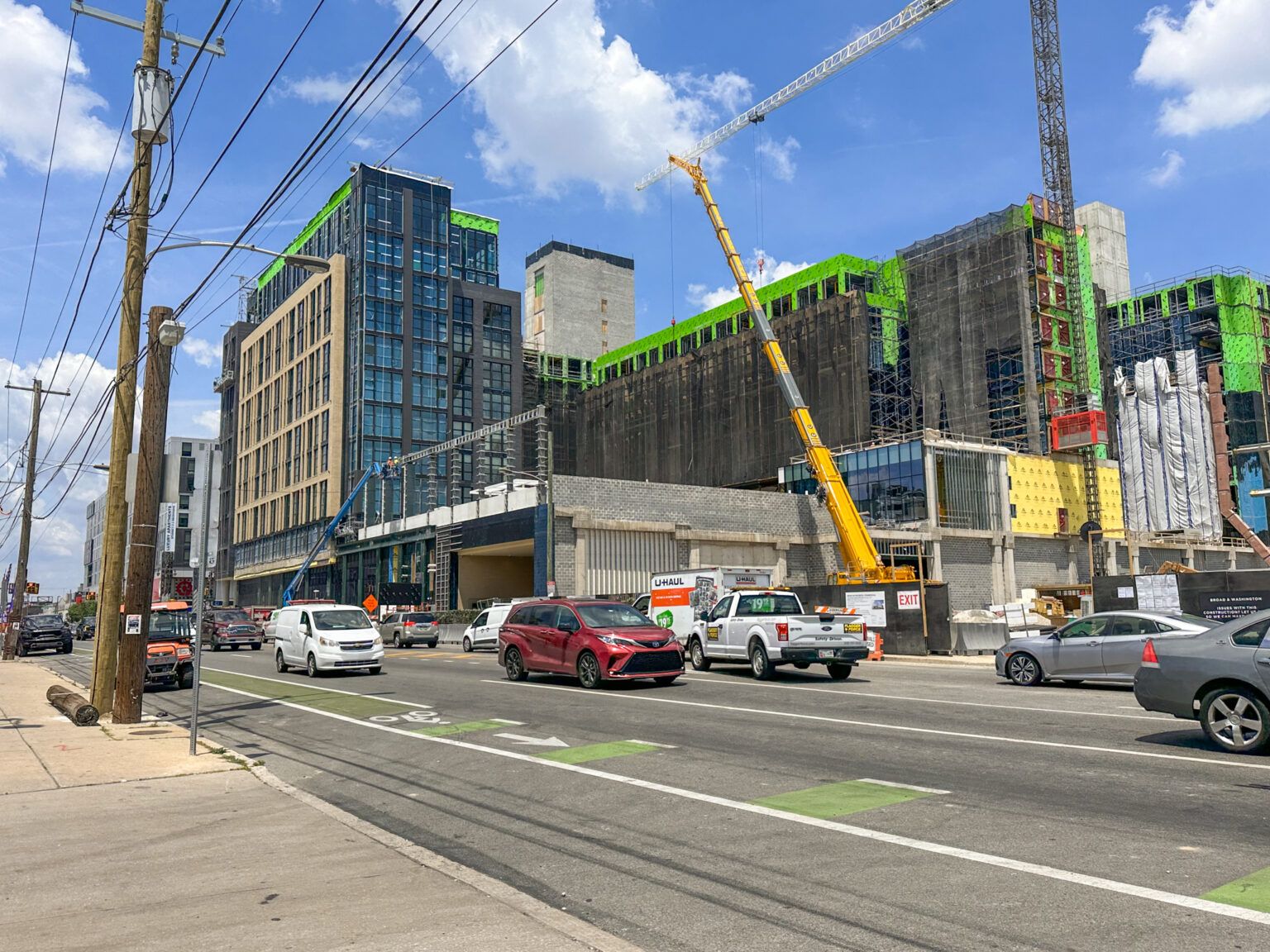 Construction Advances at Broad and Washington at 1001 South Broad ...