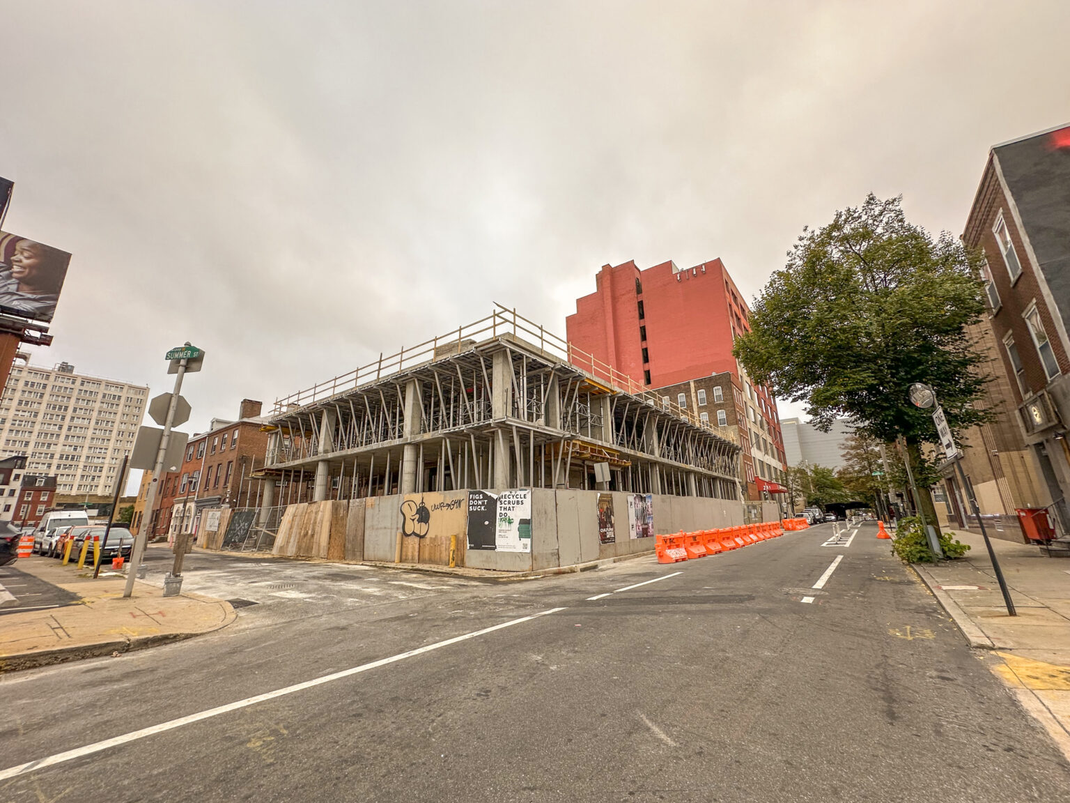 Construction Advances at 225-39 North 13th Street in Chinatown, Center ...