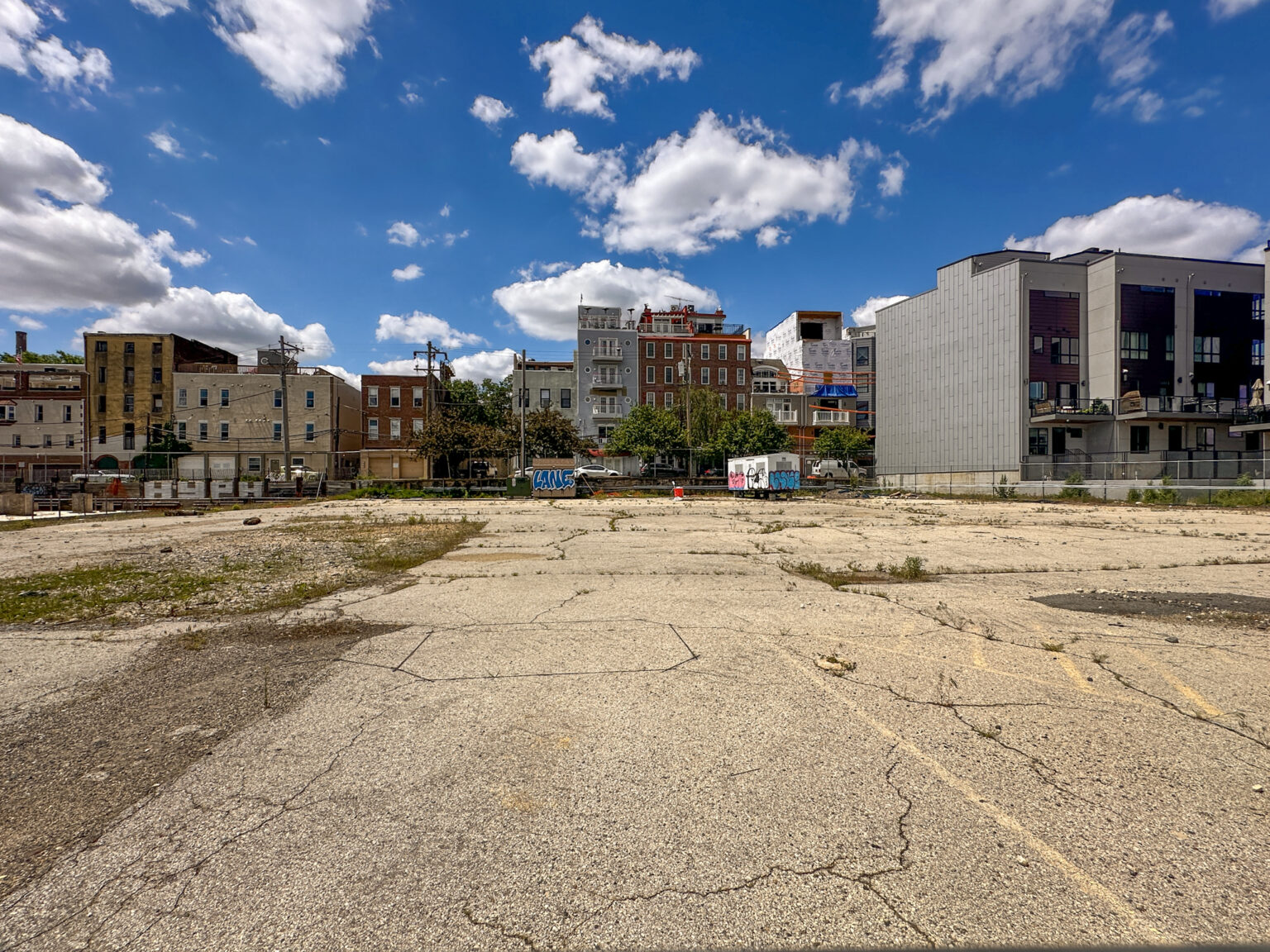 Construction Site Sits Fallow at 300 North Christopher Columbus ...