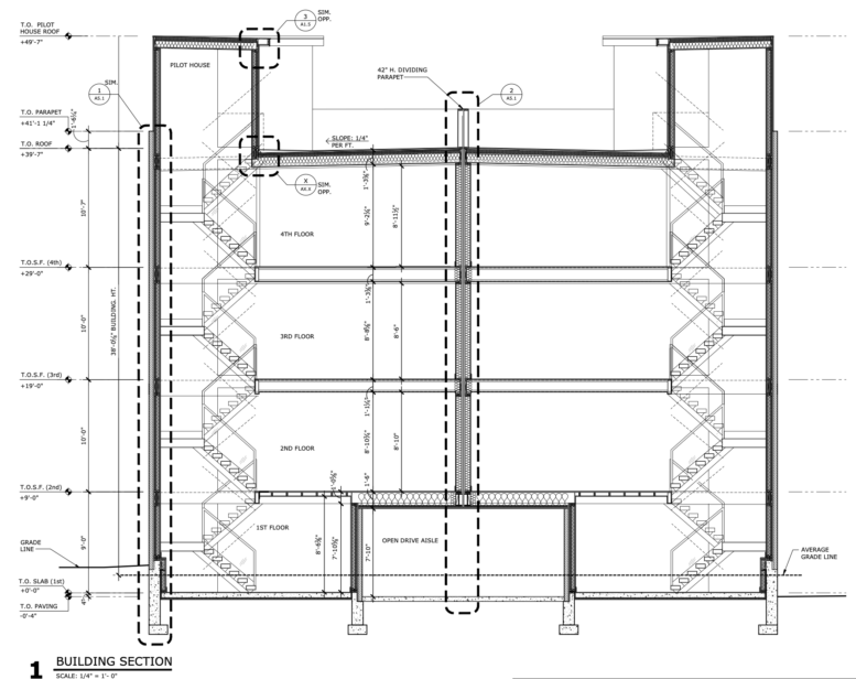 Four-Story Duplex with Roof Decks and Garage Approved at 2337-41 ...