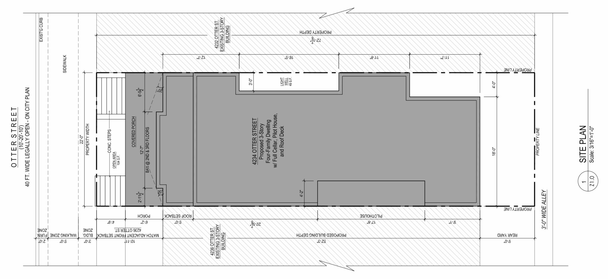 Permits Issued for Four-Unit Residential Building at 4234 Otter Street ...