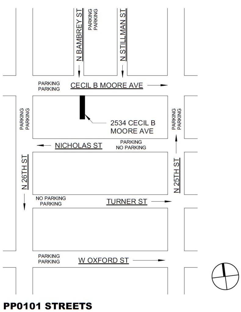 Permits Issued for Single-Family Residence at 2534 Cecil B Moore Avenue ...