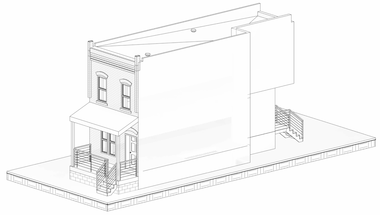 3819 Olive Street Plans Call for Rebuilding a Two-Story Attached Home ...
